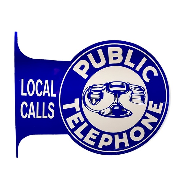 Vintage | Other | Vtg Public Telephone Local Calls Only Sign | Poshmark